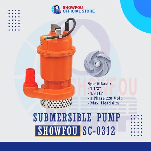 Promo SHOWFOU SUBMERSIBLE PUMP SC-0312 1/3 HP 1 Phase 250 Watt 1-0.5 ...