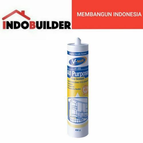 Jual VTECH VT 222 ALL PURPOSE GAP SEALANT 450 GRAM / LEM SILICONE PO MR ...