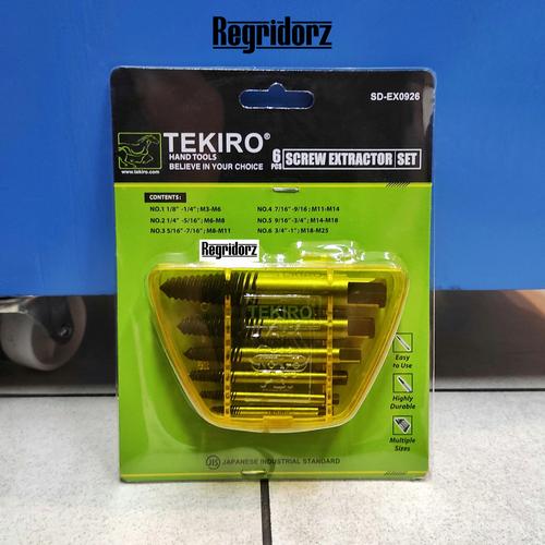 Jual TEKIRO SCREW EXTRACTOR SET HAND TAP ULIR BALIK DRAT KIRI BAUT ...