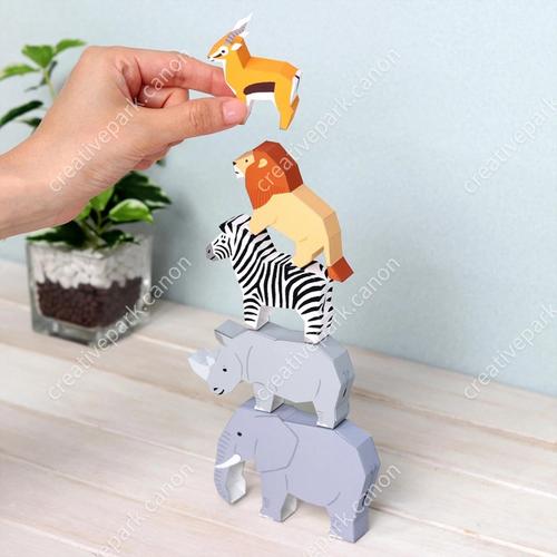 Jual Animal building blocks Safari Papercraft - Kab. Bekasi ...