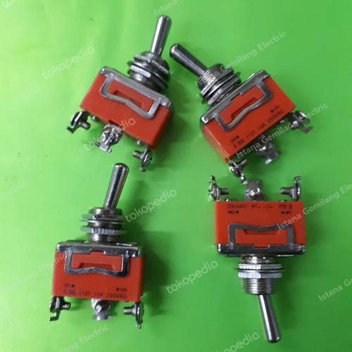 Jual Toggle Switch / Toggel Switch 1122 3 Kaki 15A ON- ON 3Kaki ...