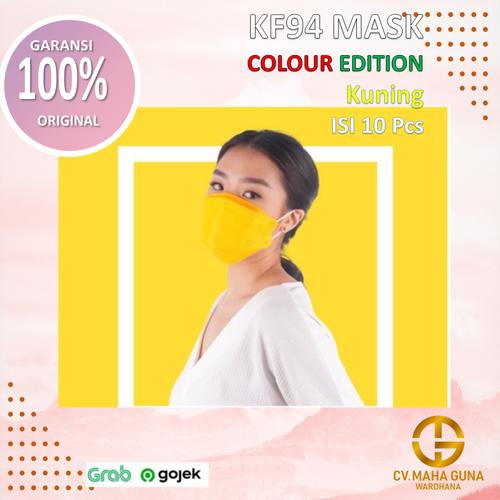 Jual MASKER KF94 COLOUR EDITION 4 PLY WARNA KUNING - TALI SENADA - Kota ...