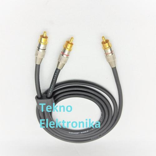 Jual Kabel Canare 5 meter Audio RCA Subwoofer to 2 RCA Male R L - Kab ...