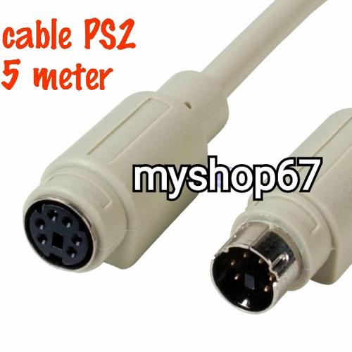 Jual Cable PS2 Extention 5 Meter male to female/Kabel PS2 Extention 5 ...