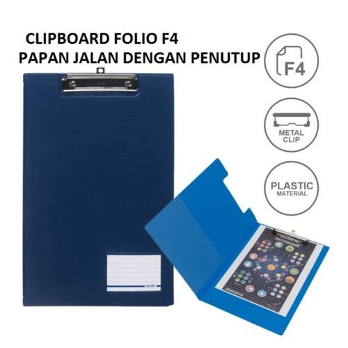 Promo Bantex Clipboard Papan Jalan Ujian Dengan Cover Penutup Size ...