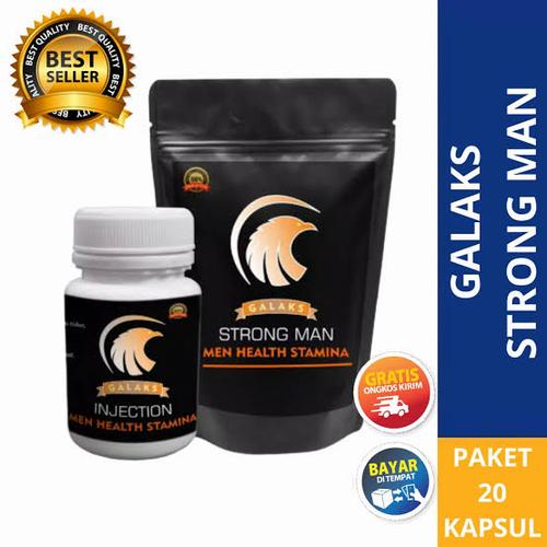 Jual galaks strongman pria best/galaks strongman tahan lama/galaks original - 20 kapsul - Kota ...