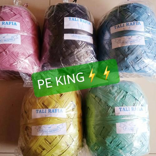Jual Tali Rafia Hitam Biru Merah Warna 0,5 kg 0,25kg ½Kg 1/4Kg 500gr ...