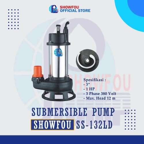 Jual SHOWFOU SUBMERSIBLE PUMP SS-132LD 1 HP 3 Phase 750 Watt 3 Inch ...
