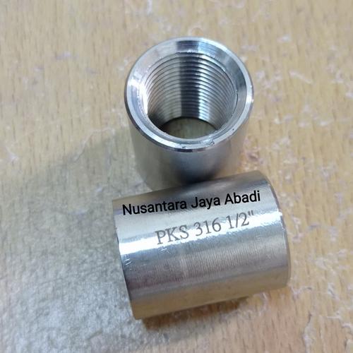 Jual Socket Stainless SS 316 1/2" inchi - Coupling - SDD - Sock Drat ...