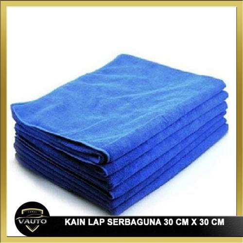 Jual Kain LAP MICRO FIBER warna biru MICROFIBER CLOTH UK 28cm x 28c ...