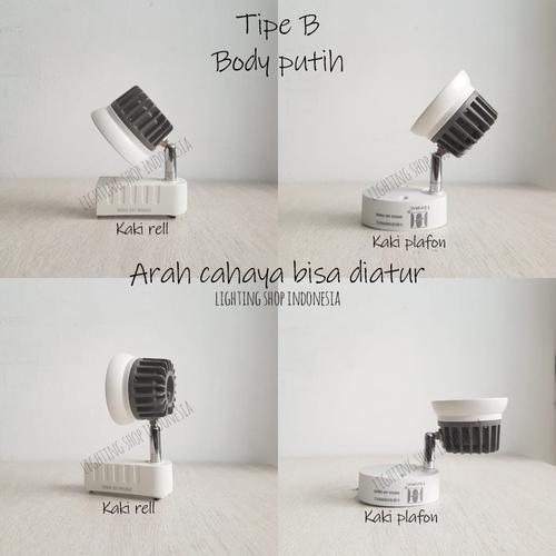 Jual Lampu spotlight sorot led 10w spot light focus kaki rell plafon ...