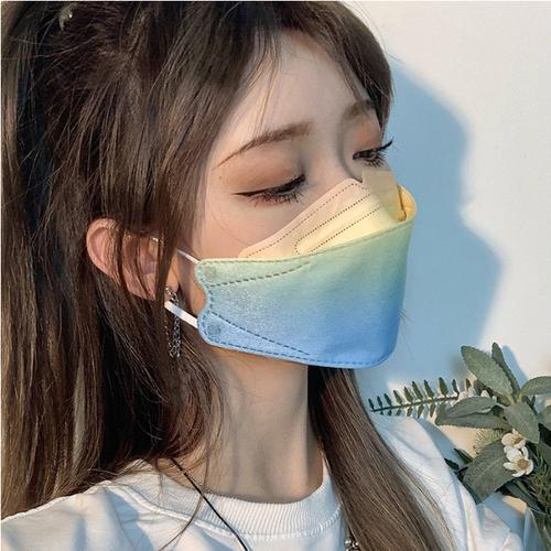 Jual Masker 4ply KF94 3D Motif Tie Dye Masker Korea KF94 RAINBOW 10pc ...