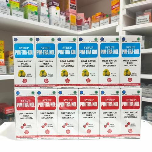 Jual Pimtrakol Sirup Obat Batuk Pilek Rasa Lemon dan Cherry Isi 60ml ...