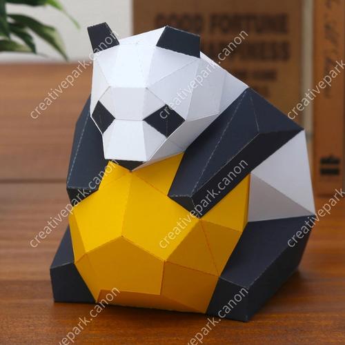 Jual Low Poly Polygon Panda Papercraft - Kab. Bekasi - Papercraft ...