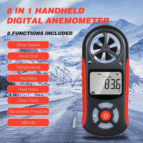 Jual Anemometer Digital 8 in1 Handheld Anemometer Barometer Altitude ...