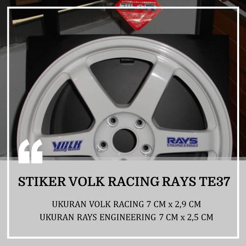 Jual Sticker Mobil Volk Racing RAYS TE37 Wheel Spoke Decal x 8 Pcs ...