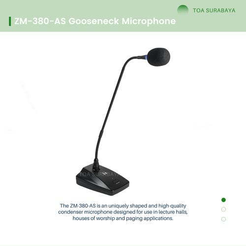 Jual ZM-380-AS TOA Gooseneck Microphone Mic Meja Podium - Kota Surabaya ...