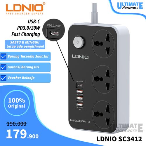 Jual LDNIO SC3412 Stop Kontak Colokan Listrik USB Fast Charging QC 3.0 Ori - Jakarta Timur ...