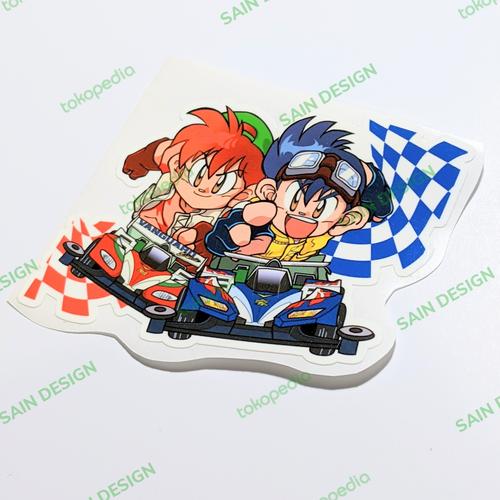 Jual Sticker Karakter Retsu dan Go Seiba Running Bareng Tamiya Mini 4WD ...
