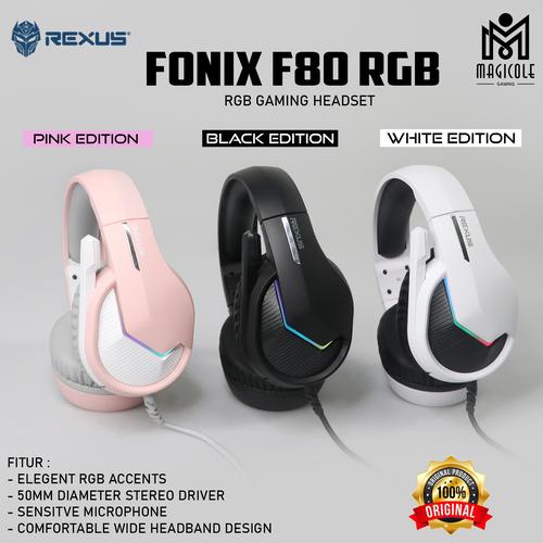 Jual Rexus Vonix F80 RGB Gaming Headset - Jakarta Pusat - mog id ...
