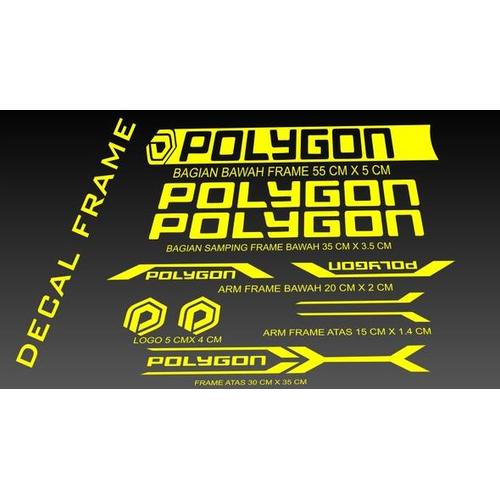 Jual stiker frame sticker decal sepeda polygon bisa custom pasti ready ...
