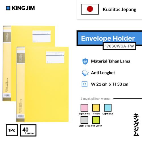 Jual Clear File King Jim Folio 176SCWGA-FW / Clear Holder Folio F4 40 ...