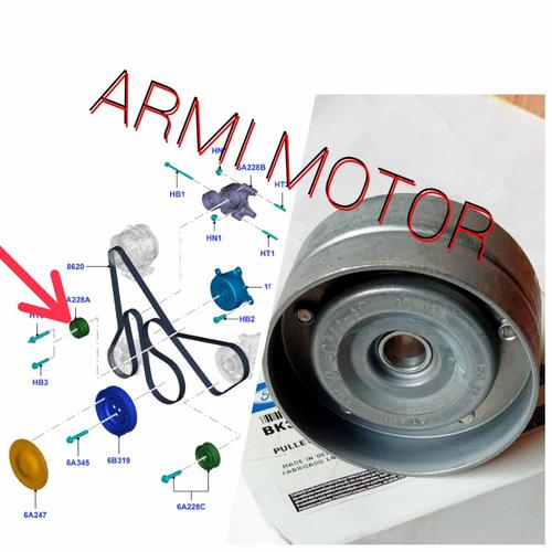 Jual Idler Tensioner Fan Belt Ford Ranger Everest 2.2 cc 3.2 cc ...