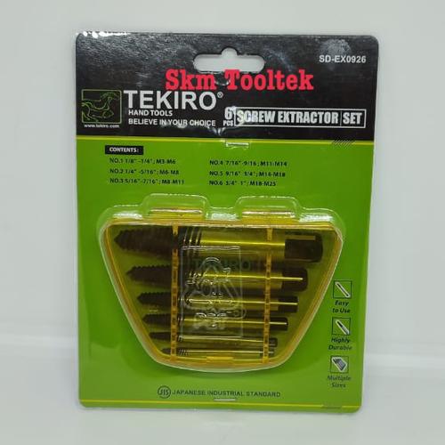 Jual Tap Balik Tekiro Set (6Pcs) M6-M25/1/8"-1" /Screw Extractor Set ...