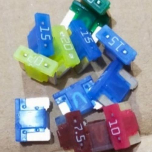 Jual sekring tancap buntung mini fuse mikro 75A 10A 15A 25A 30A - 20A ...