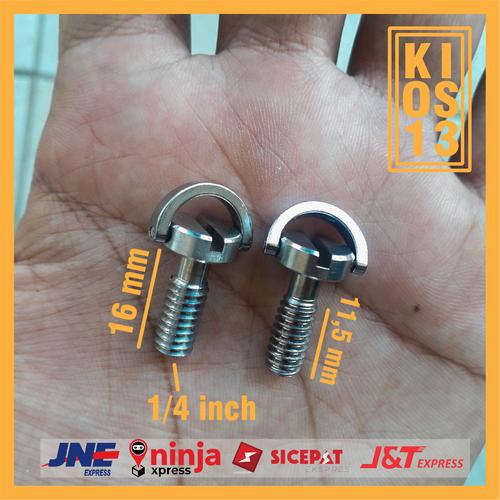 Jual Screw Baut D-Ring 1/4" inch Quick Release Plate Plat Tripod ...