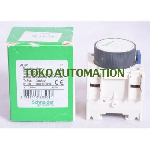 Jual LADT0 1NO 1NC on delay 0.3-3s Time delay auxiliary contact block ...