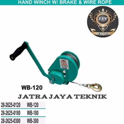 Jual Katrol Manual Hand winch /Brake Wire Rope 1200 LBS Merek WIPRO ...