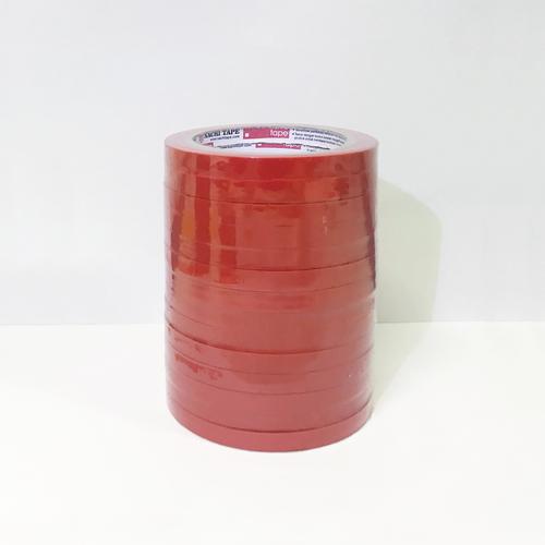 Jual (14 Pcs) Nachi Bakery Tape Hard PVC Tape 9 mm x 50 yard Merah ...
