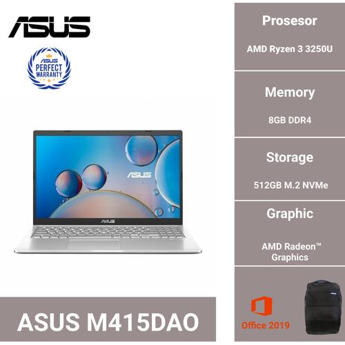 Jual Asus VivoBook M415DAO AMD R3-3250U 8 512SSD FHD IPS WIN10+OHS ...
