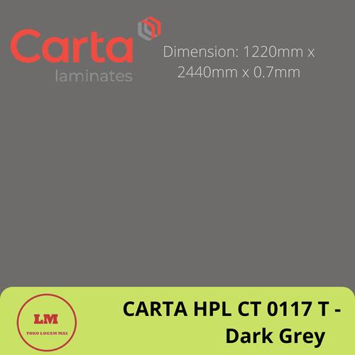 Jual CARTA HPL CT 0117 T - Dark Grey - High Pressure Laminates ...