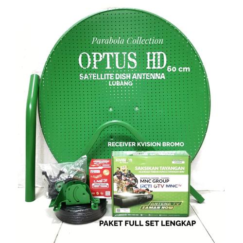 Jual Parabola Mini Optus 60 cm Hijau Lubang Paket 1 Pcs Receiver Bromo ...