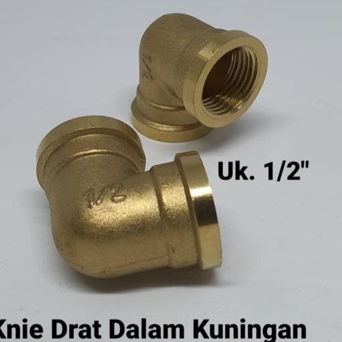 Jual Elbow drat dalam Kuningan 1/2 inch / knee Kuningan 1/2 inch ...
