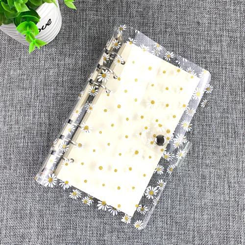 Jual Binder Motif Bunga Daisy A6 / Glitter Gold Lucu Cute Aesthetic ...