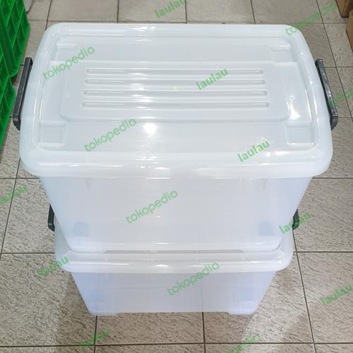 Jual Box Container Sky CB 45 Liter Roda Multiclub Bening Transparan ...