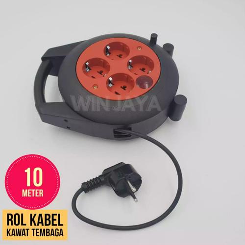 Jual ROLL KABEL TERMINAL COLOKAN LISTRIK 4 LUBANG 15 METER - Jakarta ...