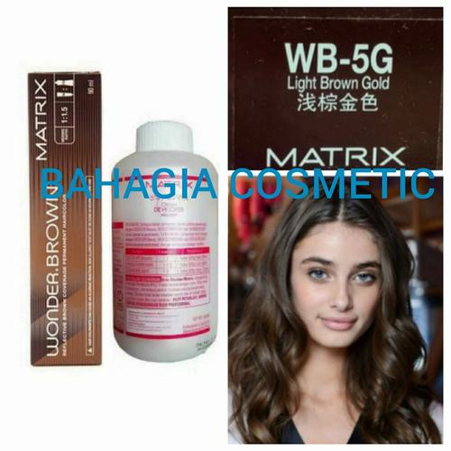 Jual MATRIX WONDER BROWN LIGHT BROWN GOLD / WB-5G DAN OXYDANT - WB-5G ...