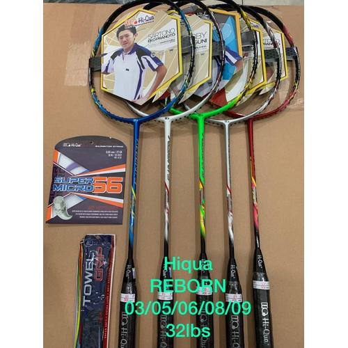 Jual Raket Badminton HIQUA HQ REBORN 3/5/6/8/9 ORIGINAL KUAT 32LBS ...
