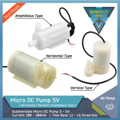 Jual Silent Submersible Mini DC Pump (Pompa Celup) | 3~5 Vdc | Arduino ...