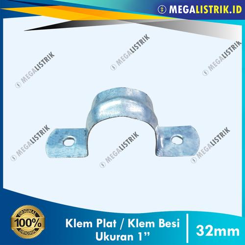 Jual Klem Plat 1" / Klem Besi Seng / Klem Pipa 32mm / Klem Omega 1 Inch ...