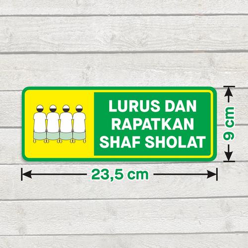 Jual Sticker Vinyl Sign Masjid Lurus dan Rapatkan Shaf Sholat 9 x 23,5 ...