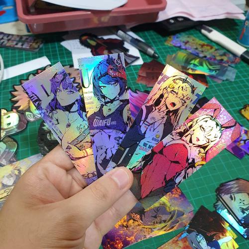 Jual Sticker Hologram Anime - PSH709 - Waifu Slap - 4pcs - Jakarta ...