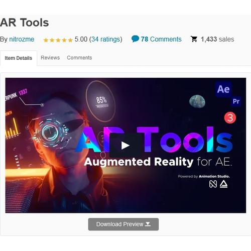 Jual AR ToolS V3 Augmented Reality Auto 3D Tracking Template After ...