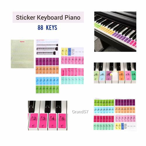 Jual Sticker tuts piano keyboard stiker label tuts nada belajar nada ...