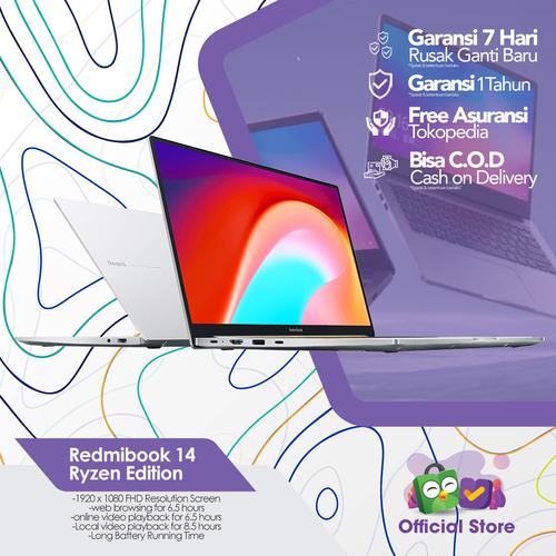 Promo Xiaomi RedmiBook 14 II AMD Ryzen 5 R5 4500U 8GB RAM 512GB SSD ...