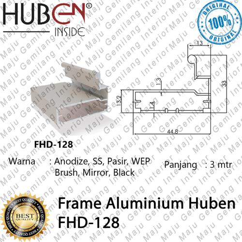 Jual Frame Profil Handle Alumunium Aluminium HUBEN FHD 128 Varian ...